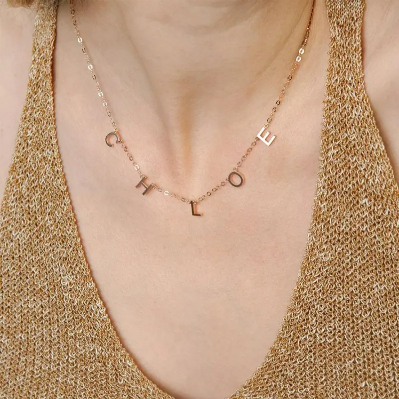 Custom Alphabet Necklace - LIVKE